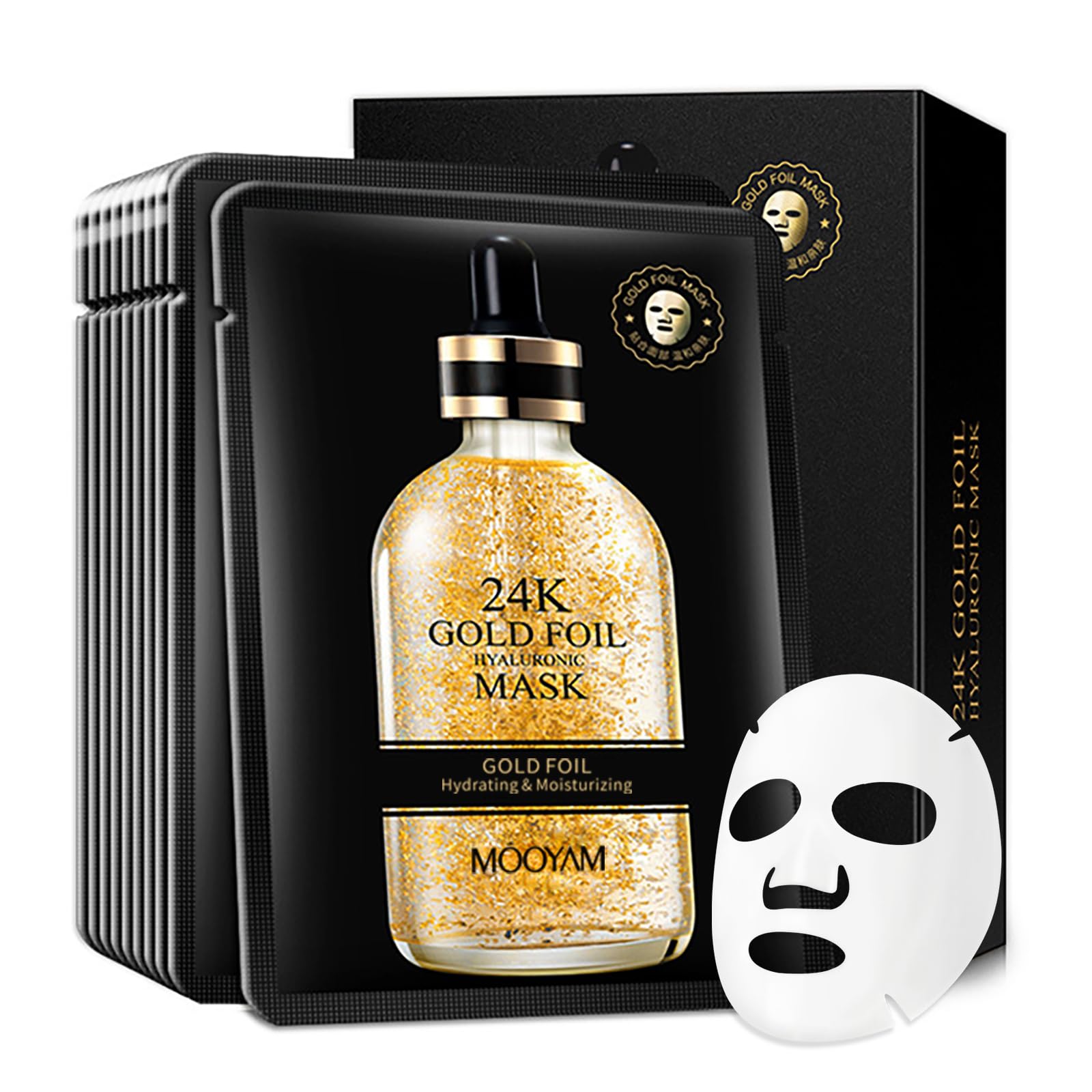 Amazon.com : GUOYAOLIFU Facial Masks Skincare for Women,24K Gold ...