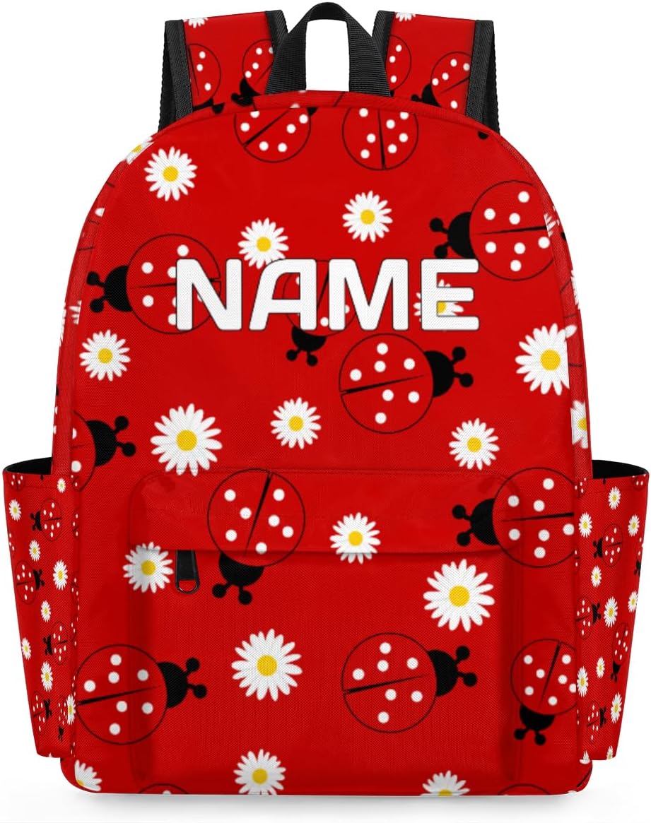 Amazon.com | OMFUNS Animal Ladybugs Customized Kids Backpack for Boys ...