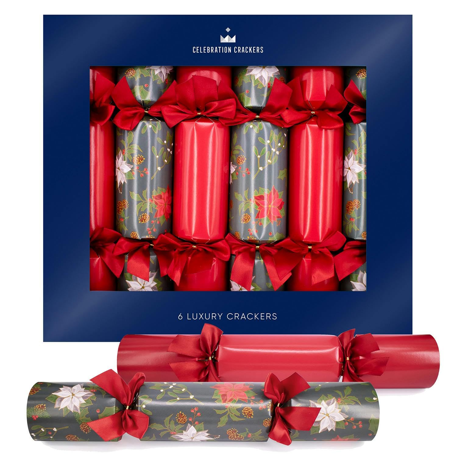 Celebration Crackers – 6 x 13-Inch Luxury Eco Christmas Crackers ...