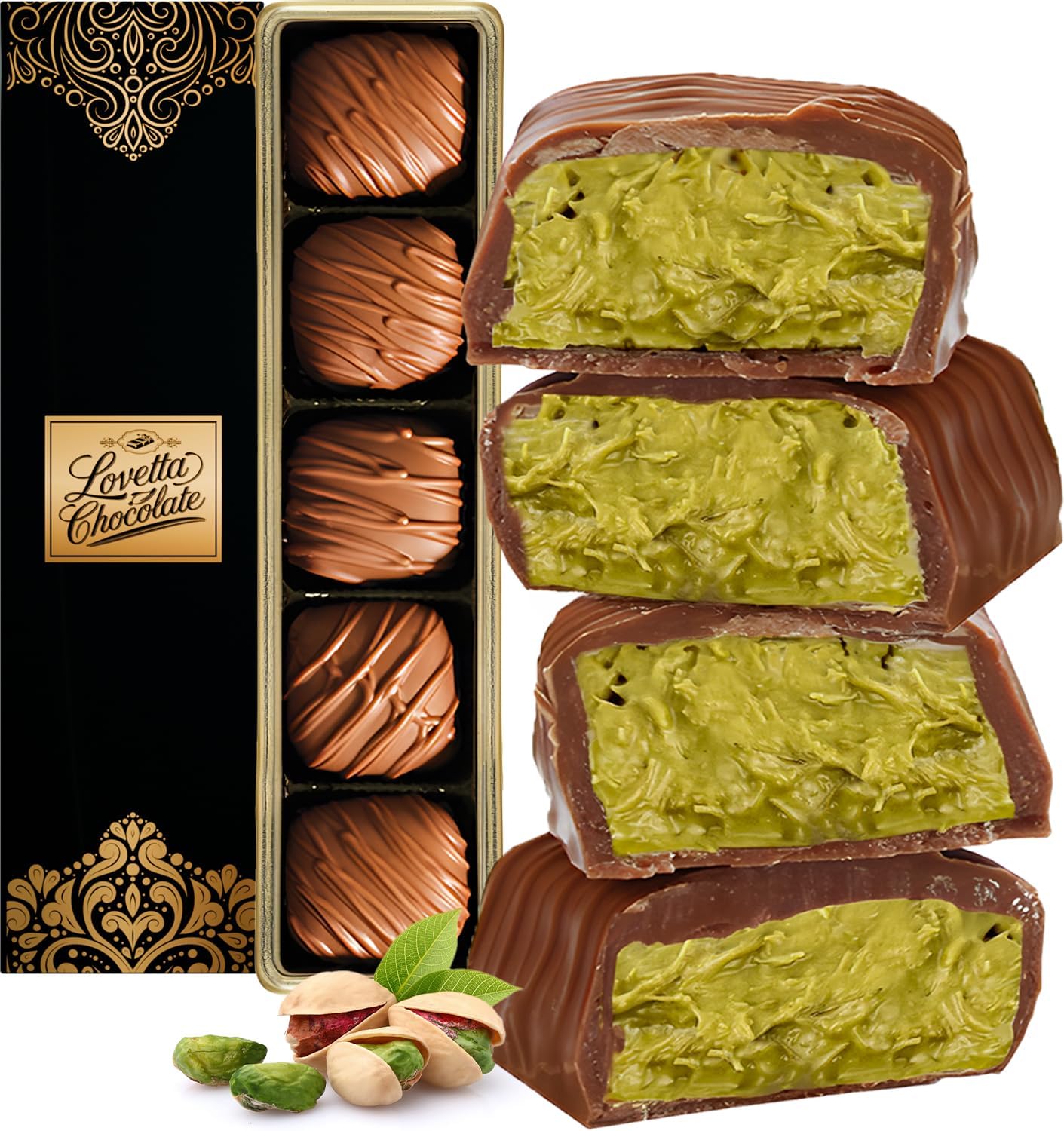 Amazon.com : Dubai Chocolate Bar Pistachio Knafeh Mini Bites - Luxury ...