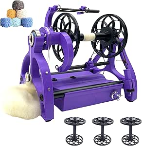 Amazon.com: Electric Yarn Spinner Winder Spinning Wheel for Wool with 3 ...