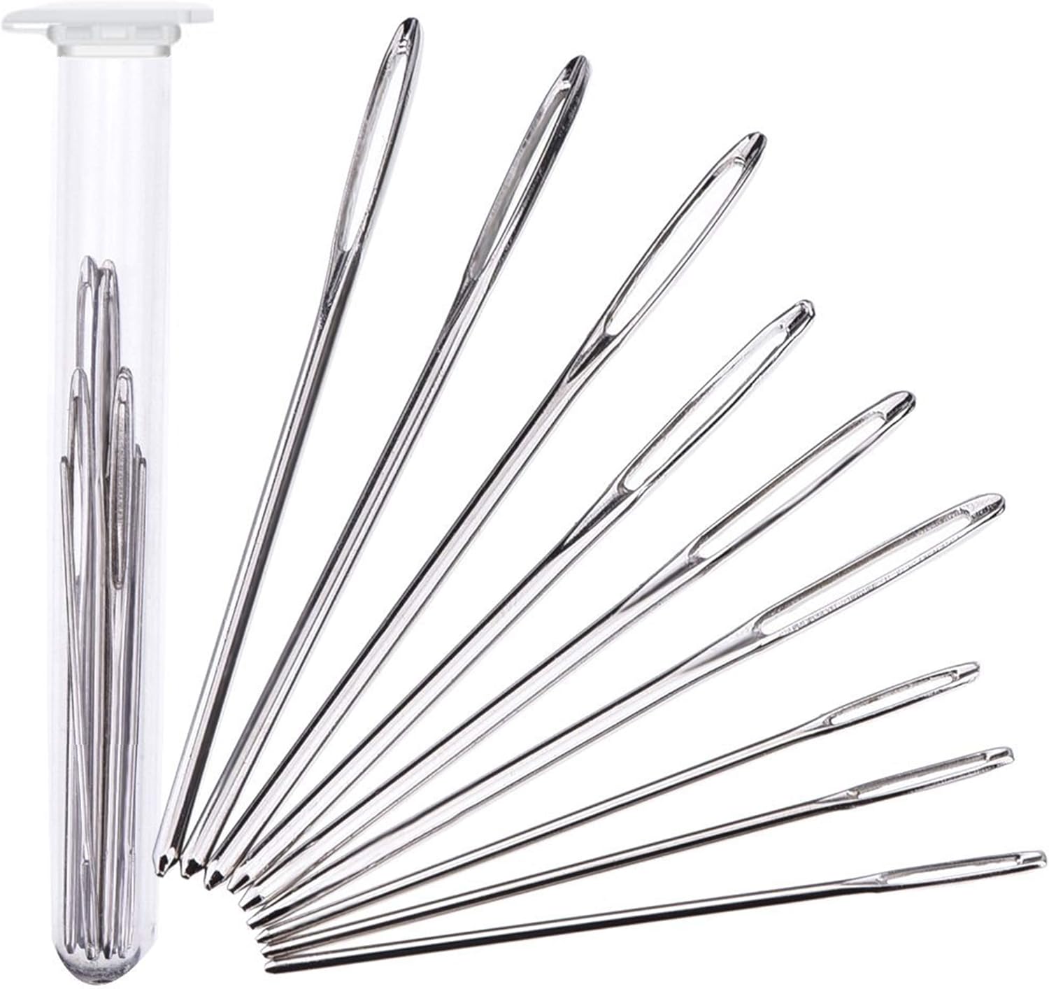 Amazon.com: Large Eye Blunt Sewing Needles - 9 Pcs Tapestry Stainless ...