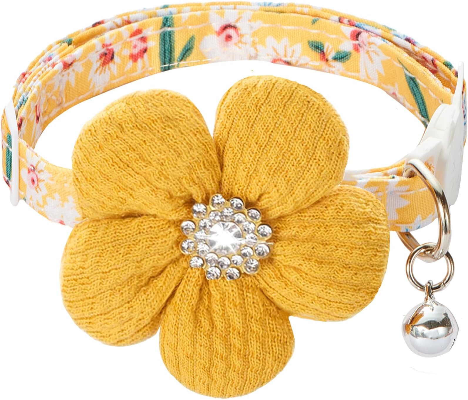 Pet Supplies : Cat Collar, HYQHYX Breakaway Kitten Collar with Flower ...