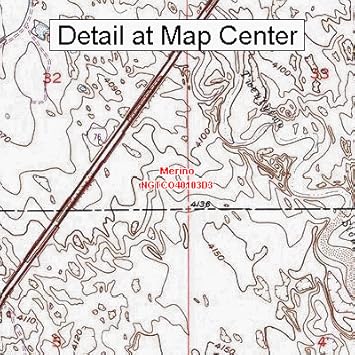Amazon.com : USGS Topographic Quadrangle Map - Merino, Colorado (Folded ...