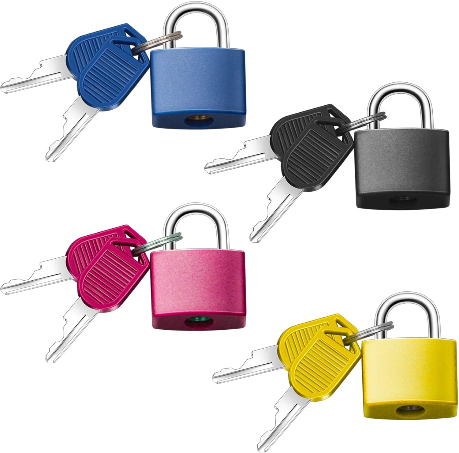3X 2cm Brass Padlocks - Small Suitcase Luggage Travel Bag Case Backpack ...