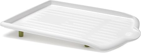 Addis Sink Side Drip Sloping Draining Tray with Soft Touch Feet, White ...