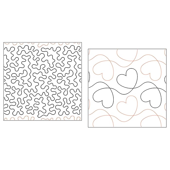 Buy Quilting Creations Pantographs for Quilting | Set of 2 Rolls of ...