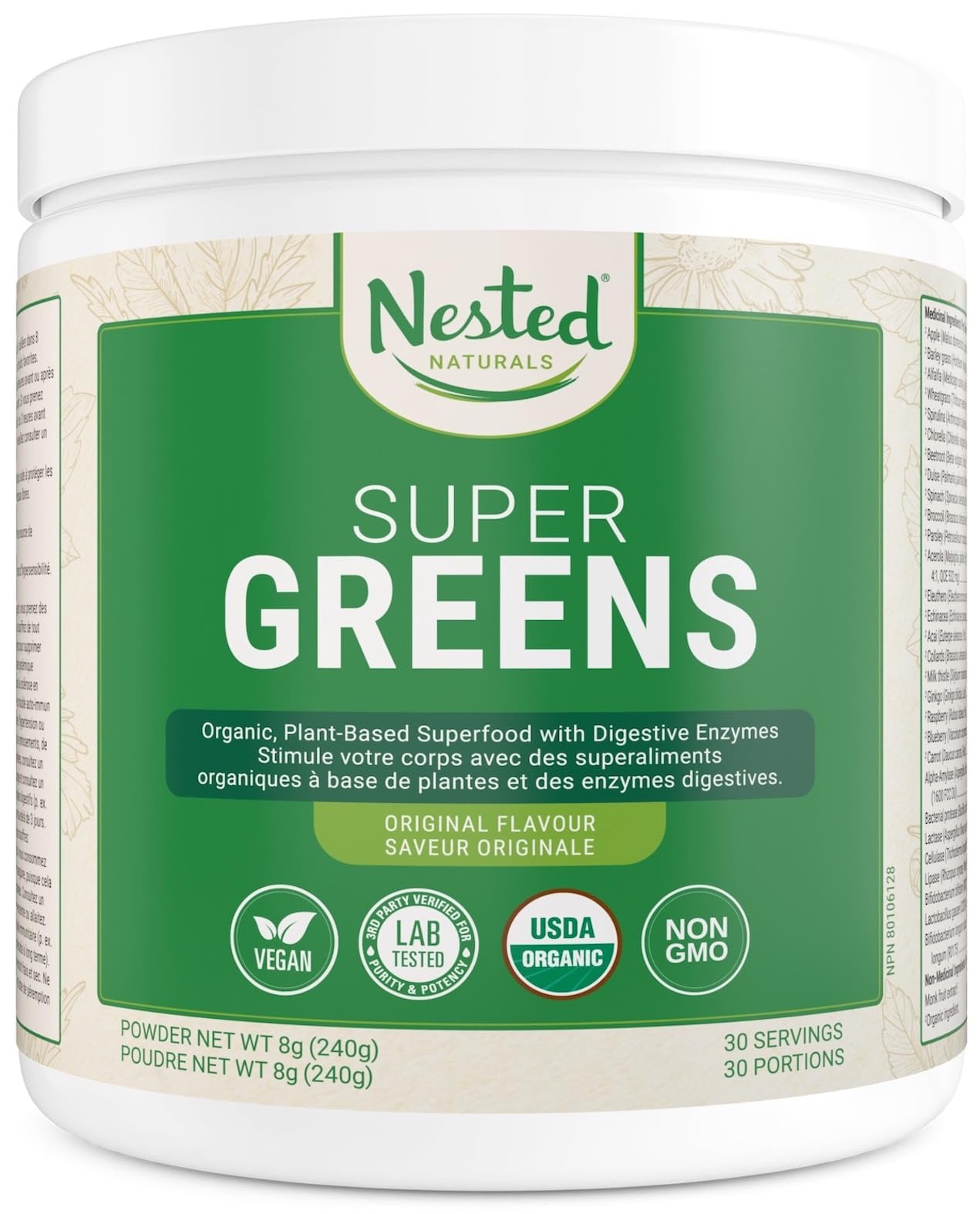 Super Greens Daily Greens Superfood Powder - Certified USDA Organic ...