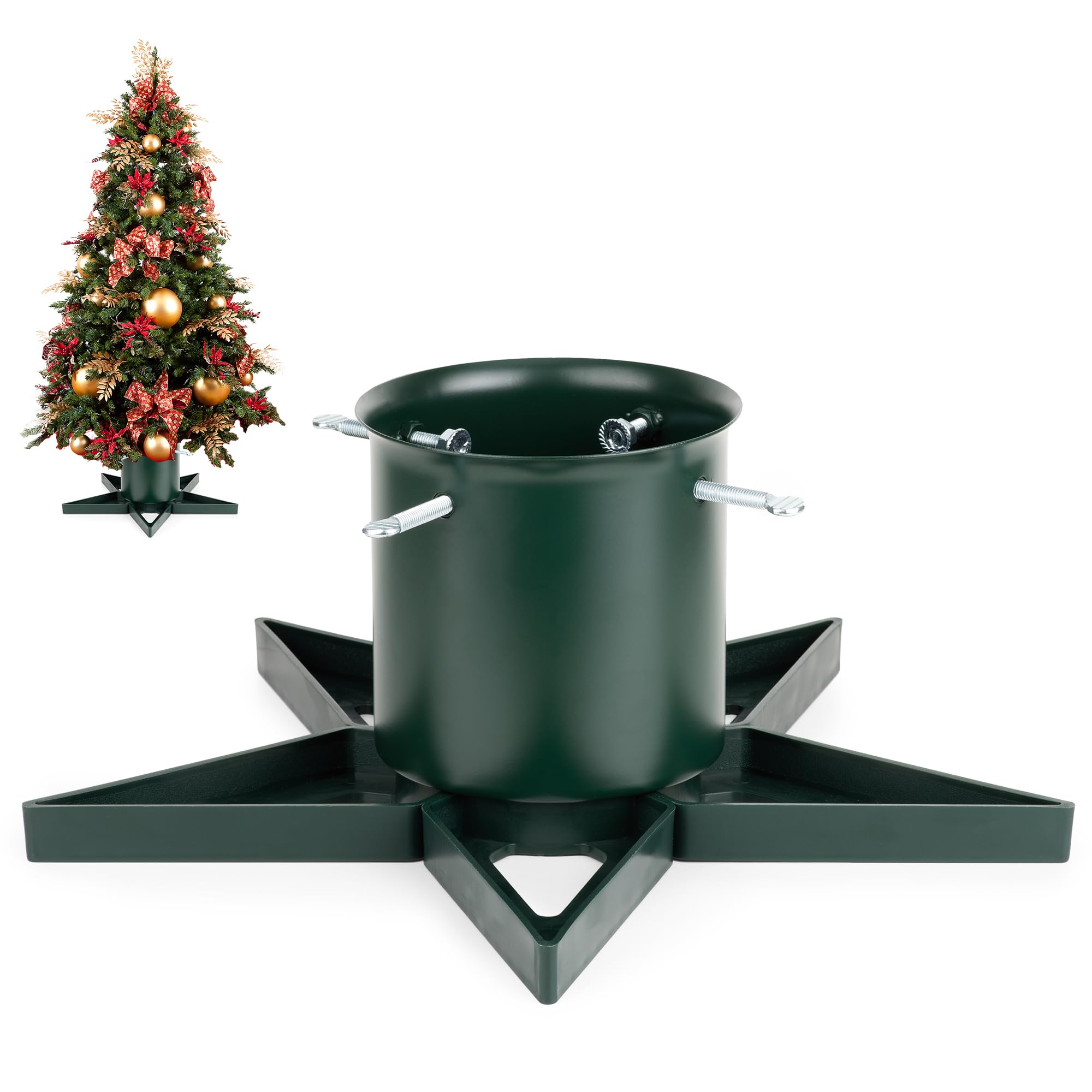 Amazon.com: Real Christmas Tree Stand Base - Live Trees Small Christmas ...