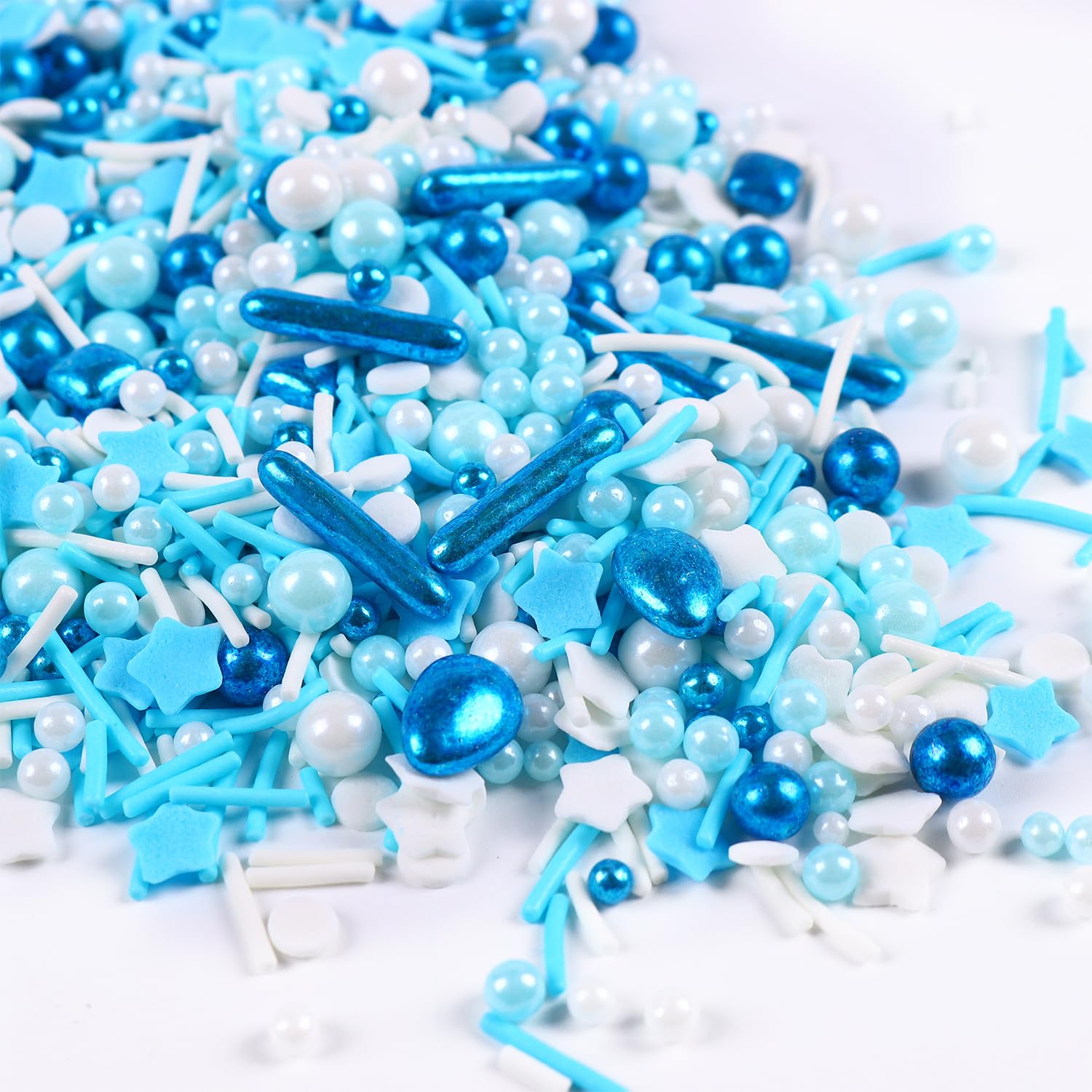 Amazon.com: Blue Sprinkles for Cake Decorating, Galaxy Blue Sprinkles ...