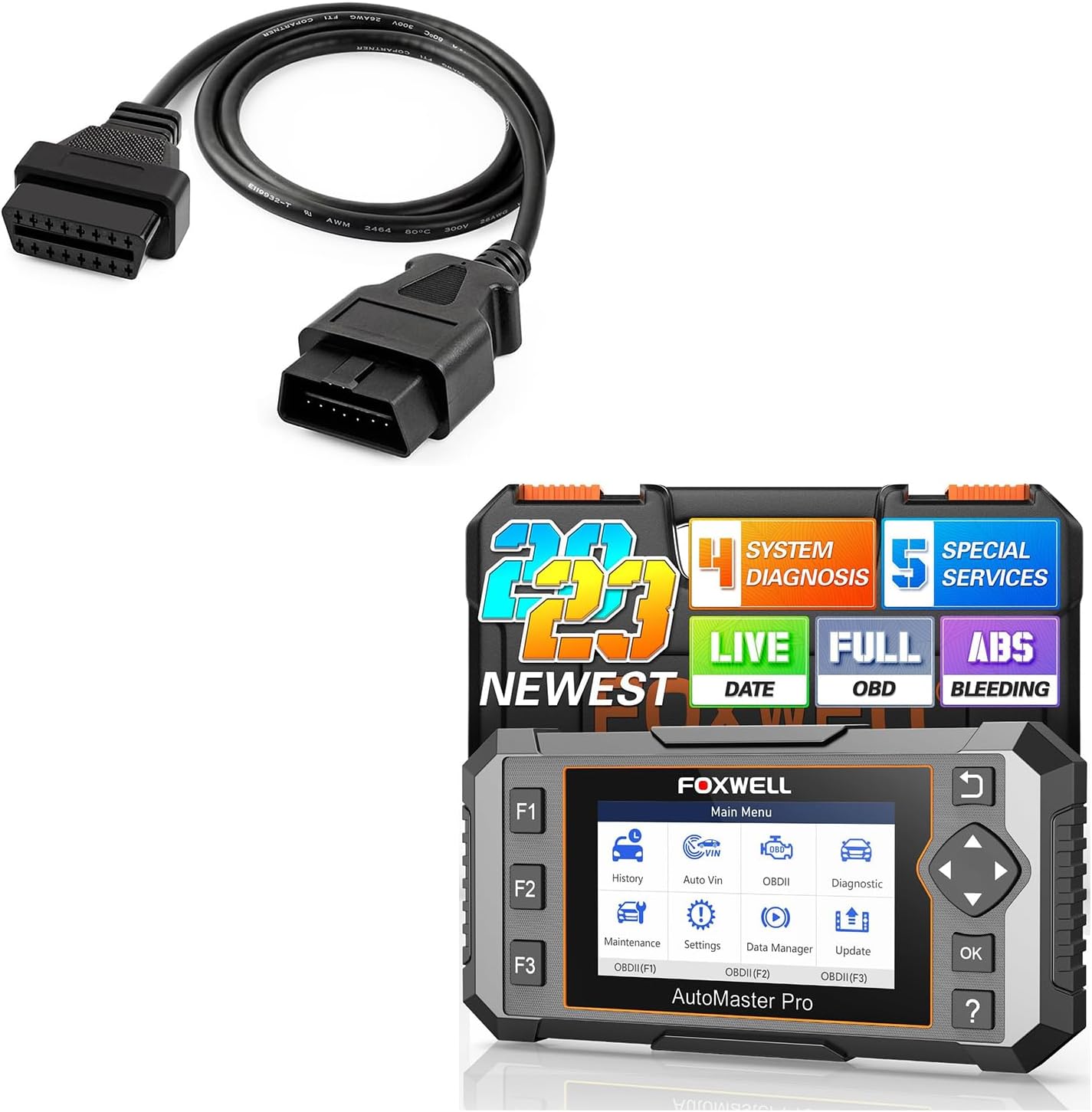 Amazon.com: 2023 Newest FOXWELL NT614 Elite OBD2 Scanner with 5 Resets ...