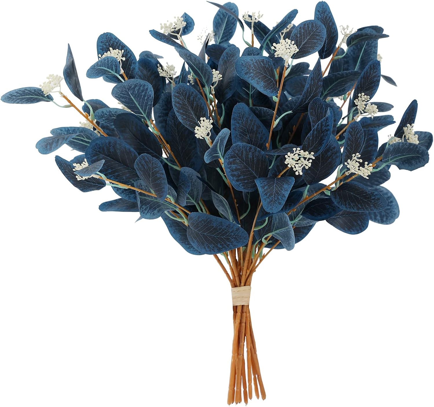 dallisten 20" Silk Artificial Eucalyptus Stems, 12Pcs Fake Eucalyptus ...