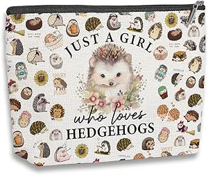 Amazon.com : Hedgehog Gifts for Women Girls Hedgehog Makeup Bag ...