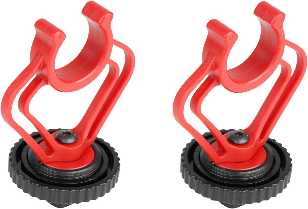 Amazon.com : BOYA Dual Mount Brackets in Red & Black for by-MM1 Mini ...