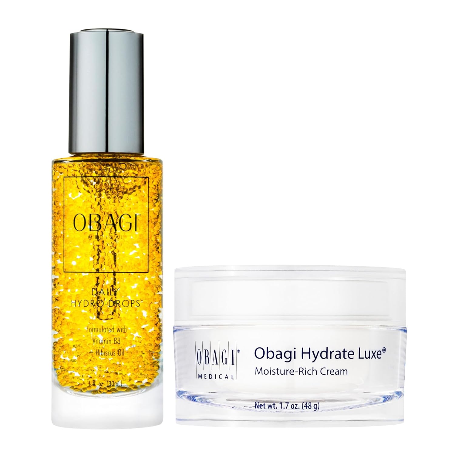 Amazon.com: Obagi Daily Hydro-Drops Facial Serum & Hydrate Luxe Ultra ...