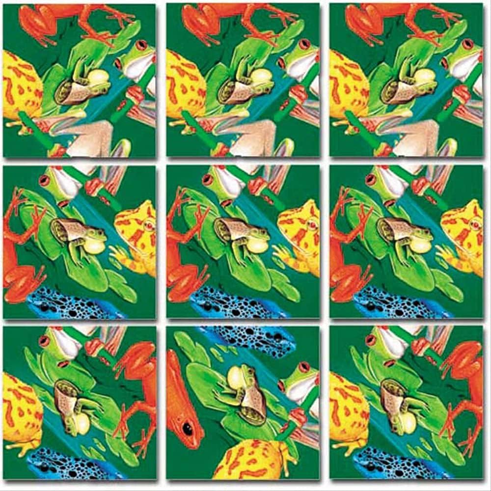 Amazon.com: Scramble Squares Frogs 9 Piece Challenging Puzzle ...