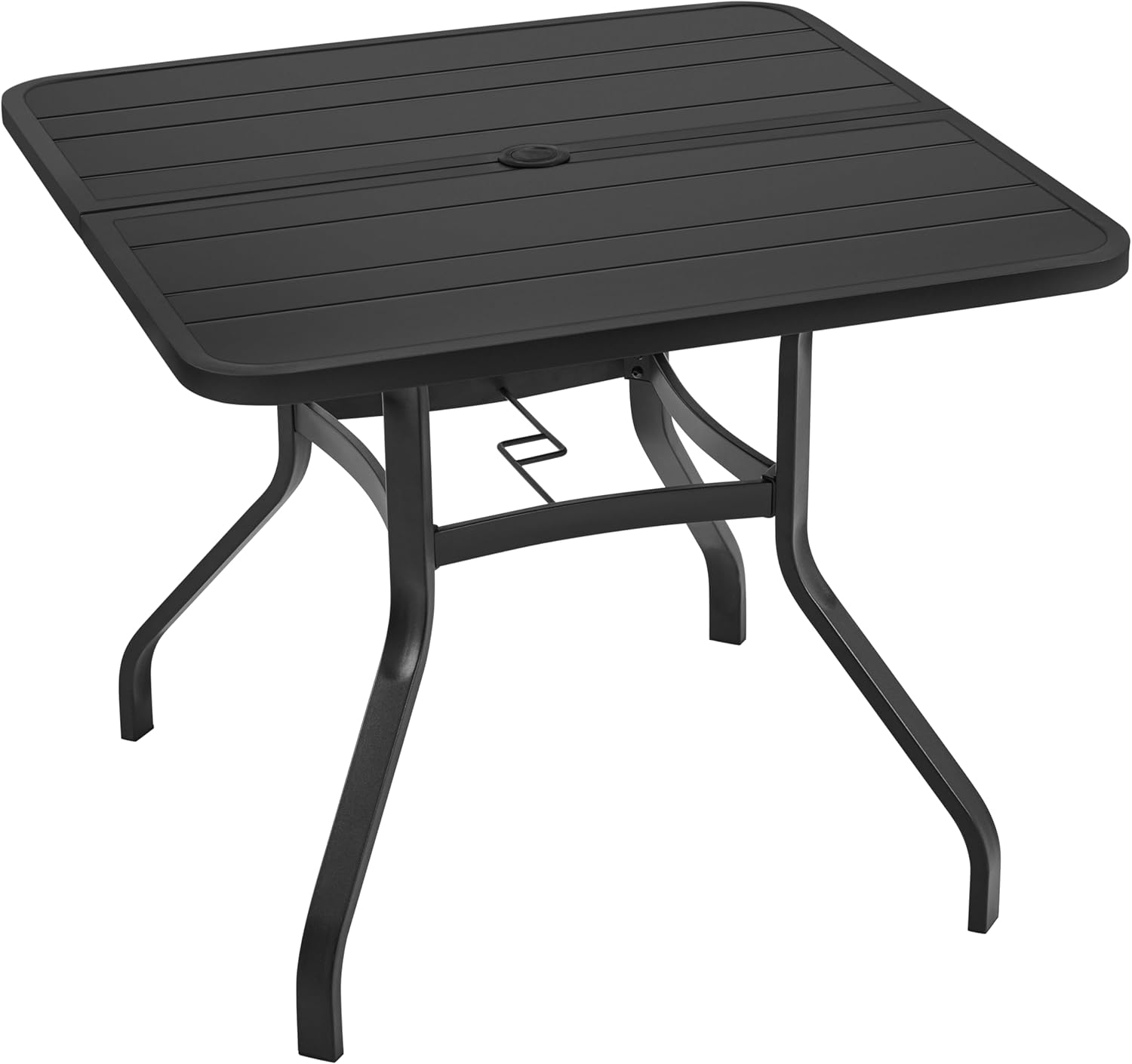 Amazon.com: Yaheetech Outdoor Dining Table for 4 People, Square Metal ...