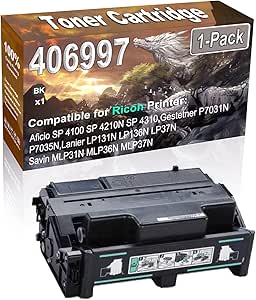 Amazon.com: 1-Pack (Black) Compatible High Yield 402809/406997 Printer ...