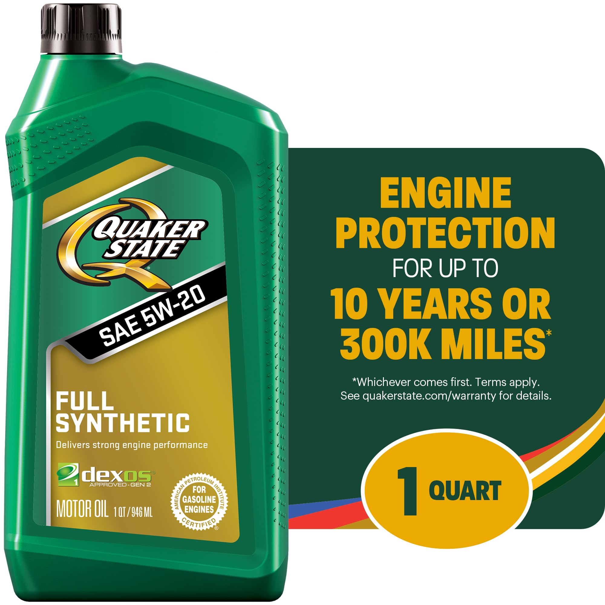 Snapklik.com : Quaker State Full Synthetic 5W-20 Motor Oil, 1 Quart