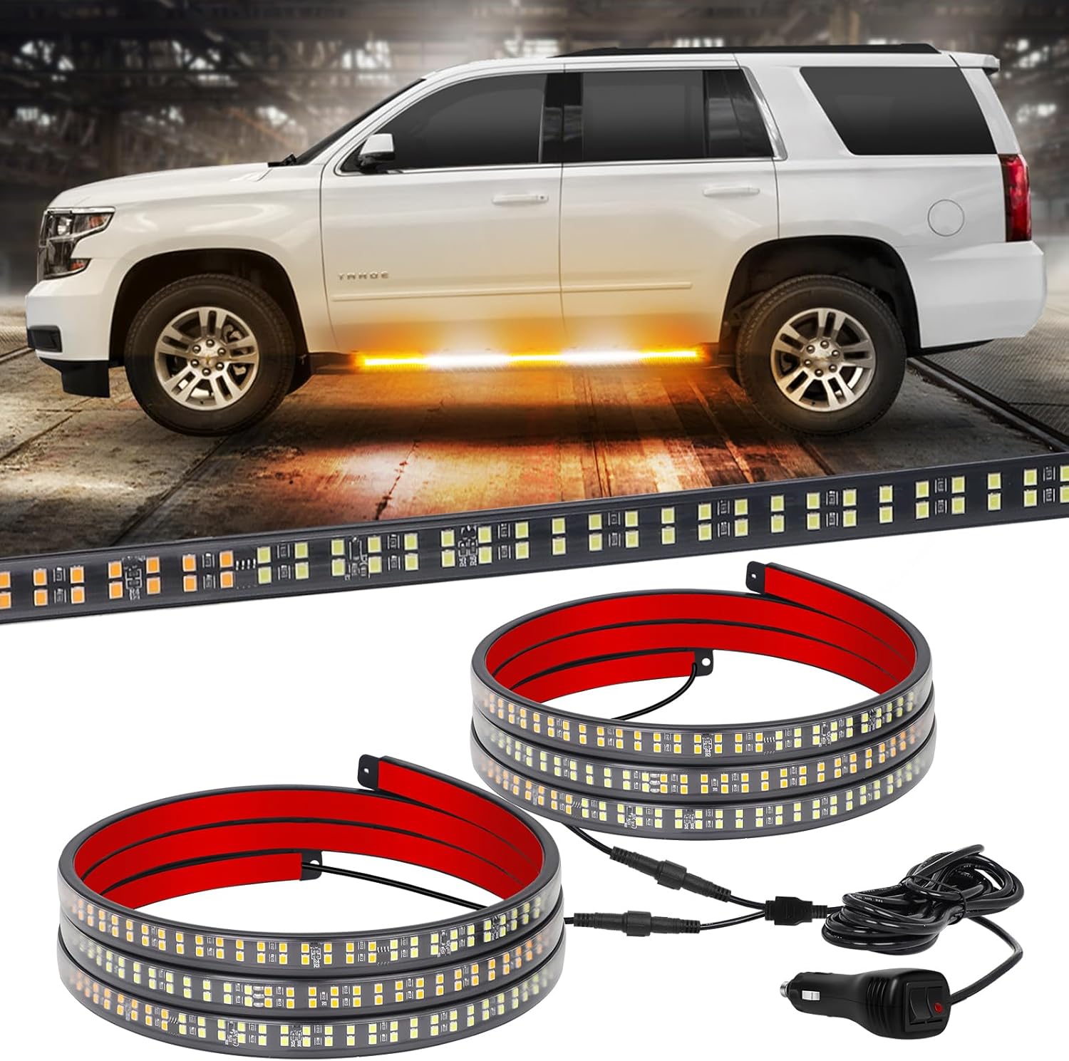 XRIDONSEN 2PCS 60 inch Emergency Truck Strobe Lights Strip 720 LED ...