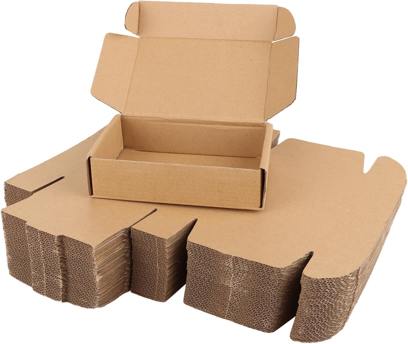 CYEER 50 Pack Small Cardboard Boxes for Posting, 15x10x4cm Postal Boxes ...