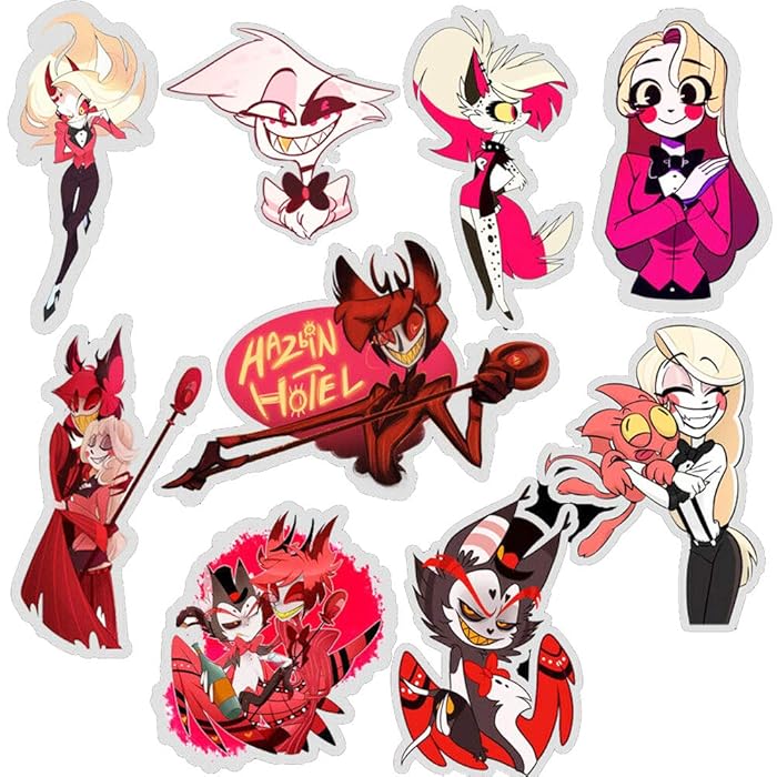 Editable Angel Dust Hazbin Hotel Svg Alastor Sticker Loona ...