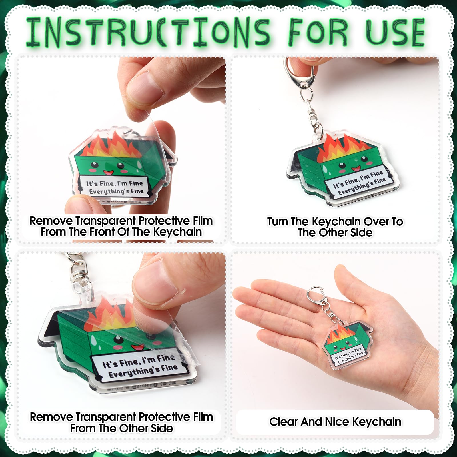 Snapklik.com : 30 Sets Positive Dumpster Fire Pen Gifts Bulk For ...