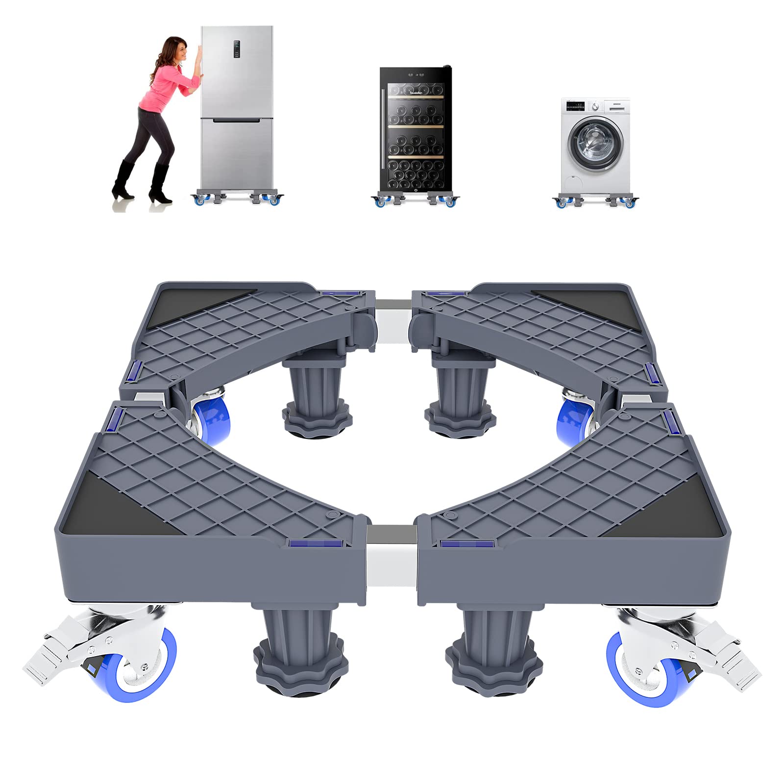 Universal Mobile Base Fridge Stand With 4 Strong Feet Multi ...