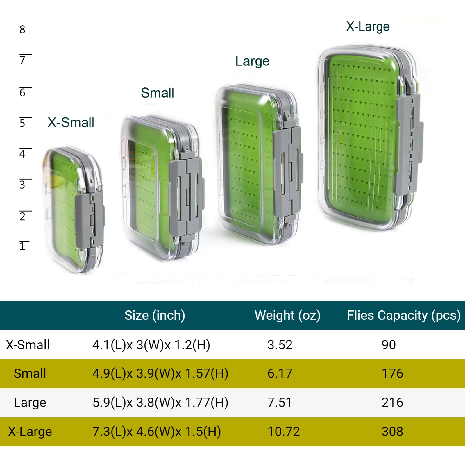 Snapklik.com : Maxcatch Waterproof Double-Sided Fly Box - Lightweight ...