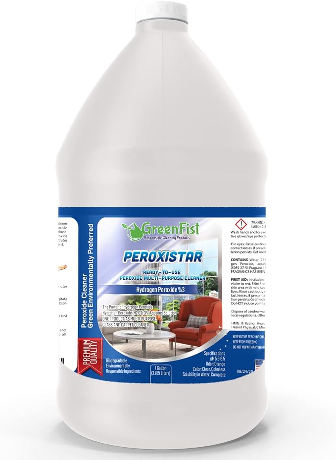 Amazon.com: GreenFist Hydrogen Peroxide Ready to Use All Purpose (Glass ...