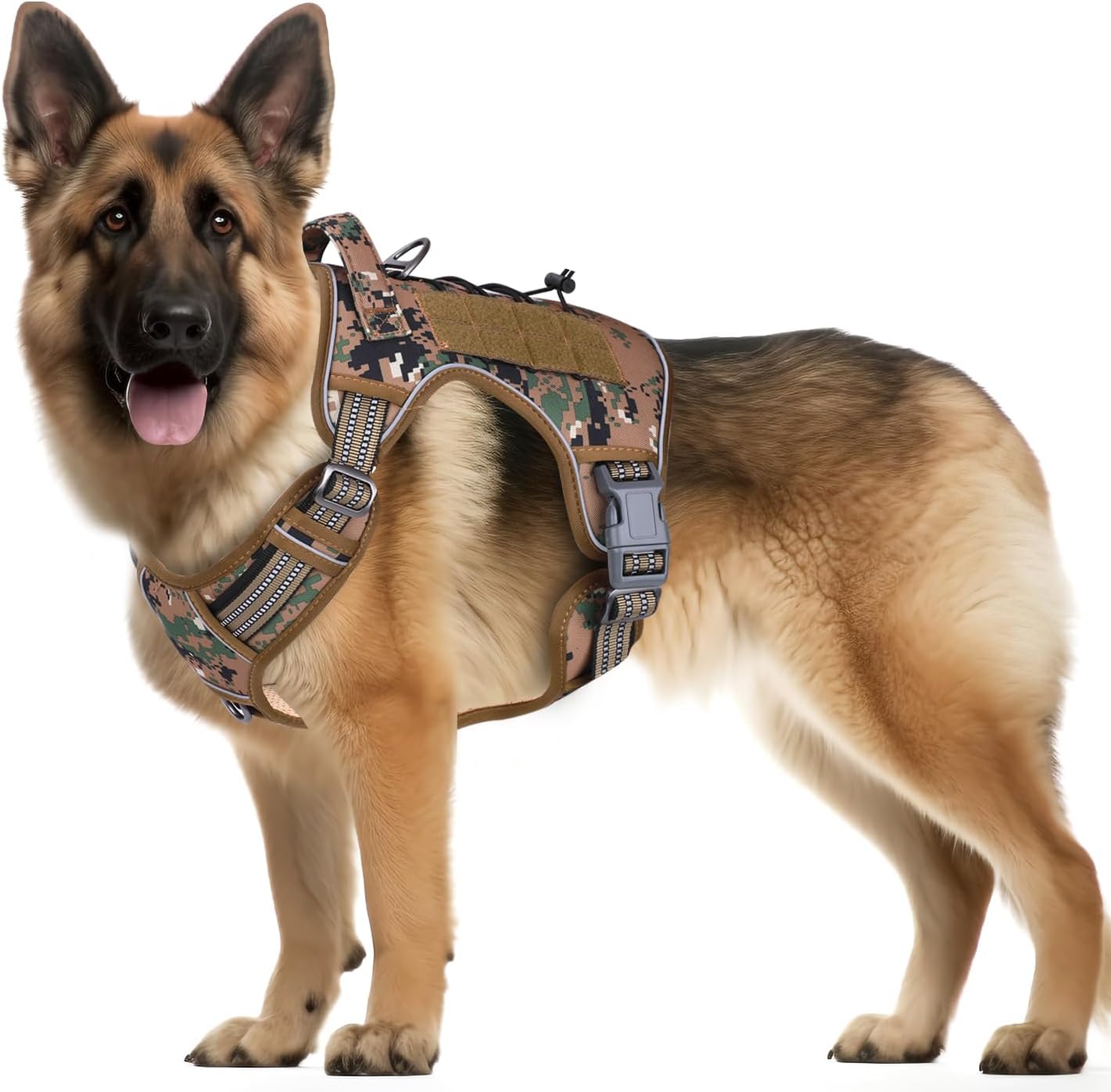 ipetstation Dog Harness for Large Small Medium Dog, Molle System No ...