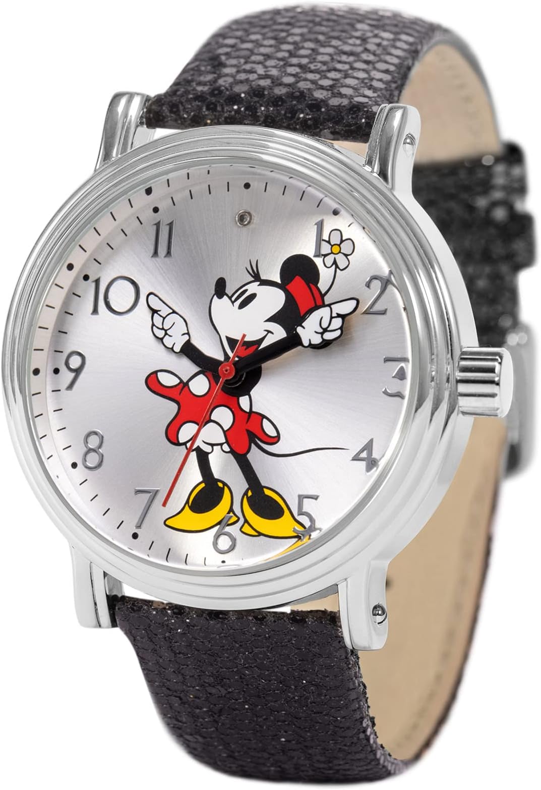 Disney Men Analog Japanese Quartz Watch with Leather Strap WDS001221 ...