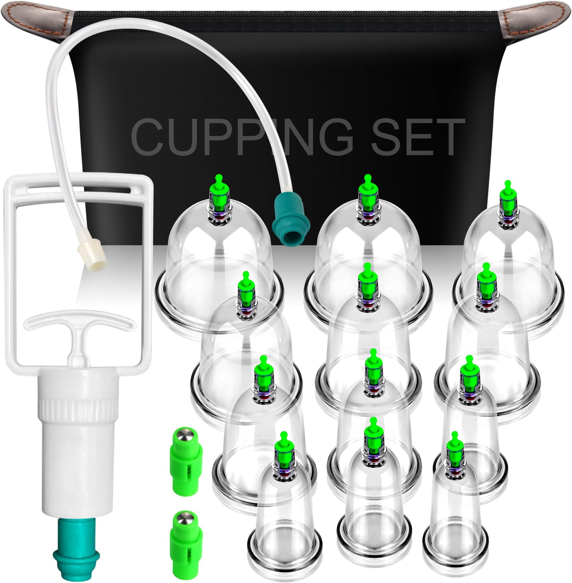 Amazon.com: Shishuyu Cupping Set, 12 Massage Cups，Cupping Therapy Sets ...