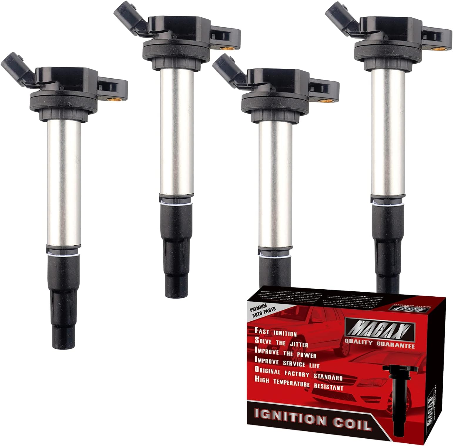 Amazon.com: MACAX Set of 4 Ignition Coils Pack Compatible with Toyota ...