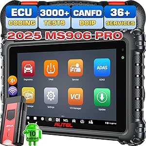 Autel MaxiSys MS906 PRO Diagnostic Tool, 2025 Android 10 V2.0 MS906PRO, Advanced ECU Coding ...