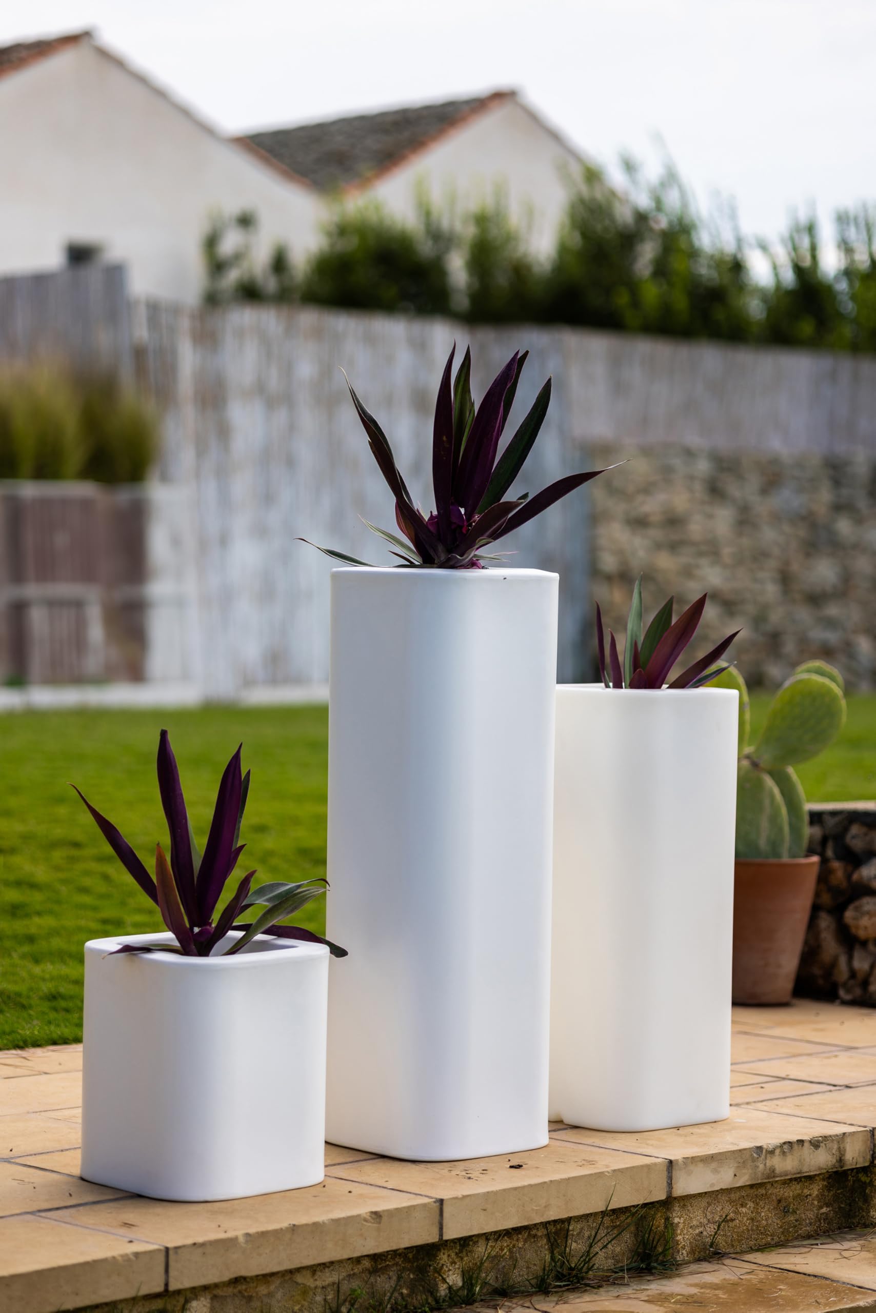 Square Tall Column Planter Square Planters & Pots Tall Columns, Cube