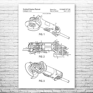 Amazon.com: Angle Grinder Poster Print (12x18) Construction Worker ...