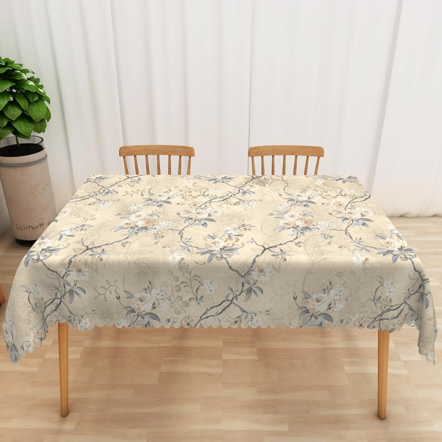 Amazon.com: DORCEV Vintage Floral Square Table Cloth Rustic Wild ...