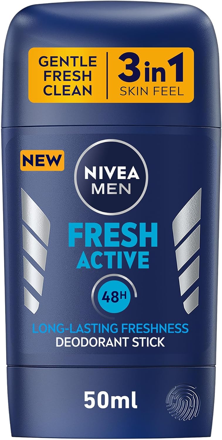 NIVEA MEN Antiperspirant Stick for Men, 48h Protection, Fresh Active Fresh Scent, 50ml : Buy ...