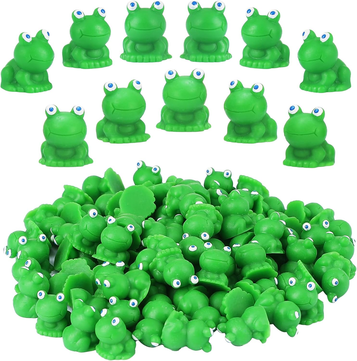 Amazon.com: 80Pcs Mini Frog Garden Decor - Green Frog Figurines - Tiny ...