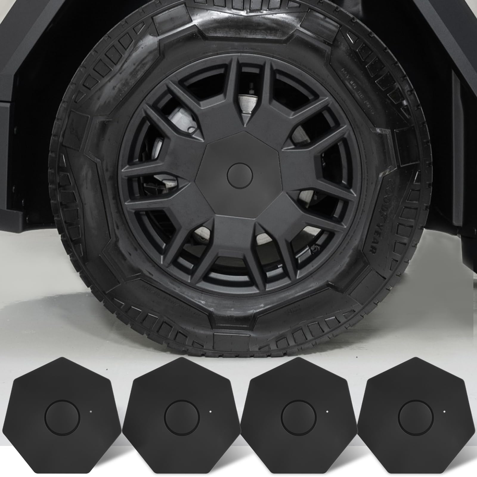 Amazon.com: 4 PCS Wheel Caps for Cybertruck ABS Tesla Cybertruck Wheel ...