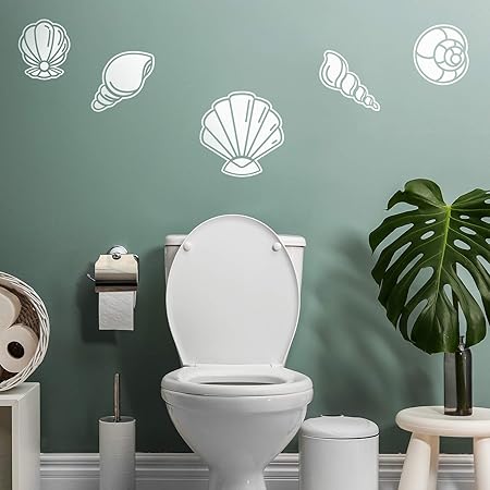 Amazon.com: Seashell Stickers Beach Wall Decals Sea Shell Removable ...