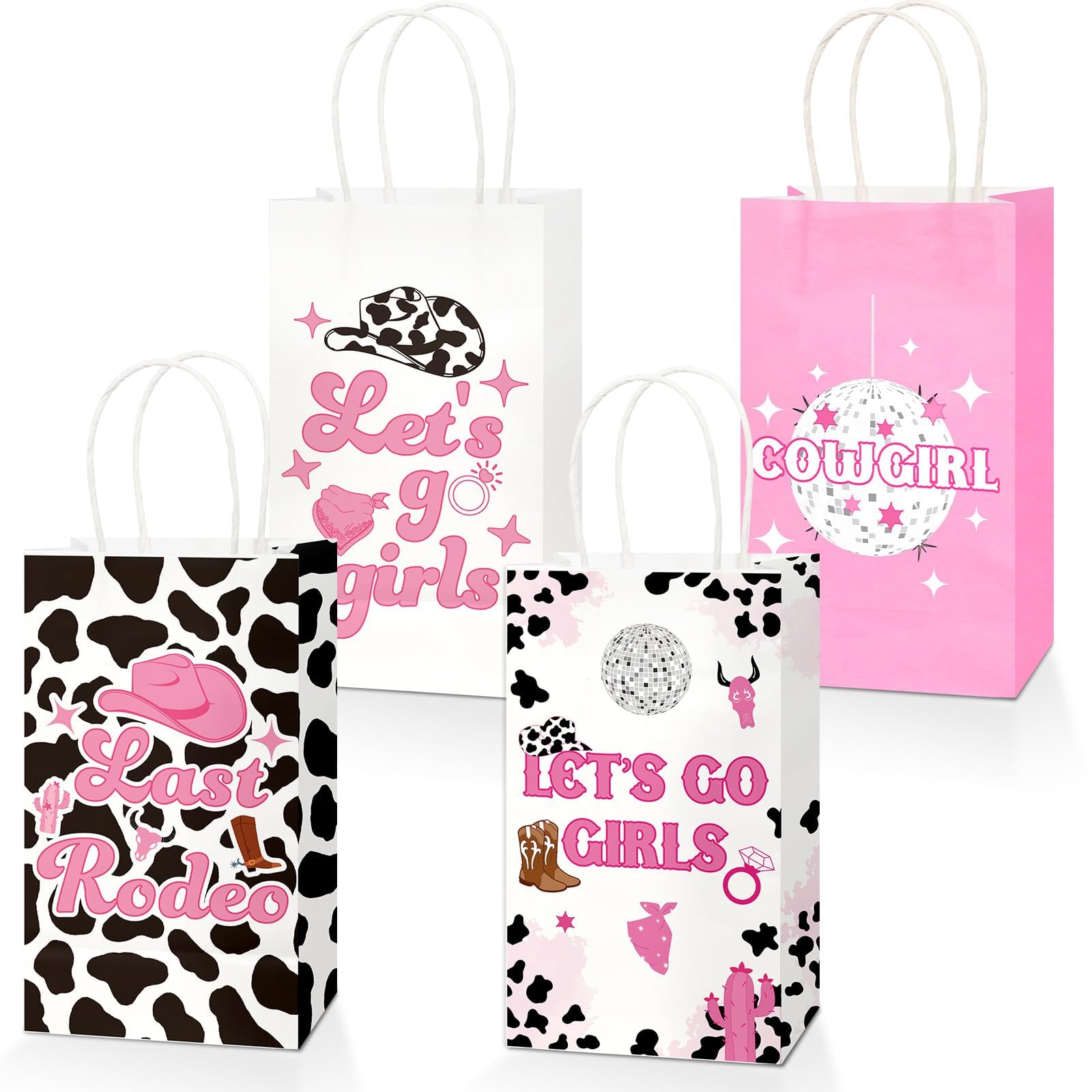 Amazon.com: 16PCS Let's Go Girls Gift Paper Bags Bachelorette Party ...