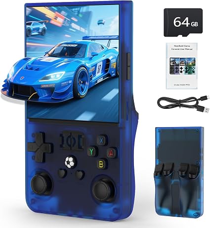 Amazon.com: R36MAX Retro Handheld Game Console 4 inch IPS Screen Mini ...