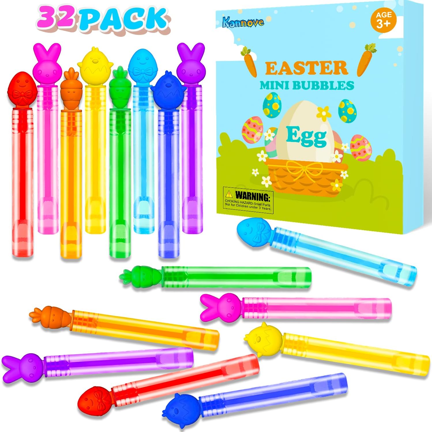 Amazon.com: 32 Pack Easter Basket Stuffers Party Favors for Toddlers ...
