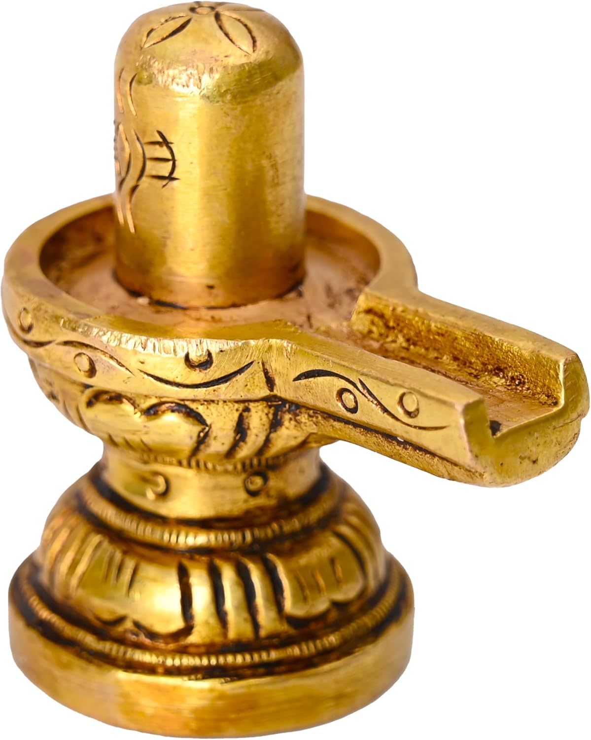 Amazon.com: Tarini Gallery Brass Shivling Pooja Spiritual Sculpture ...