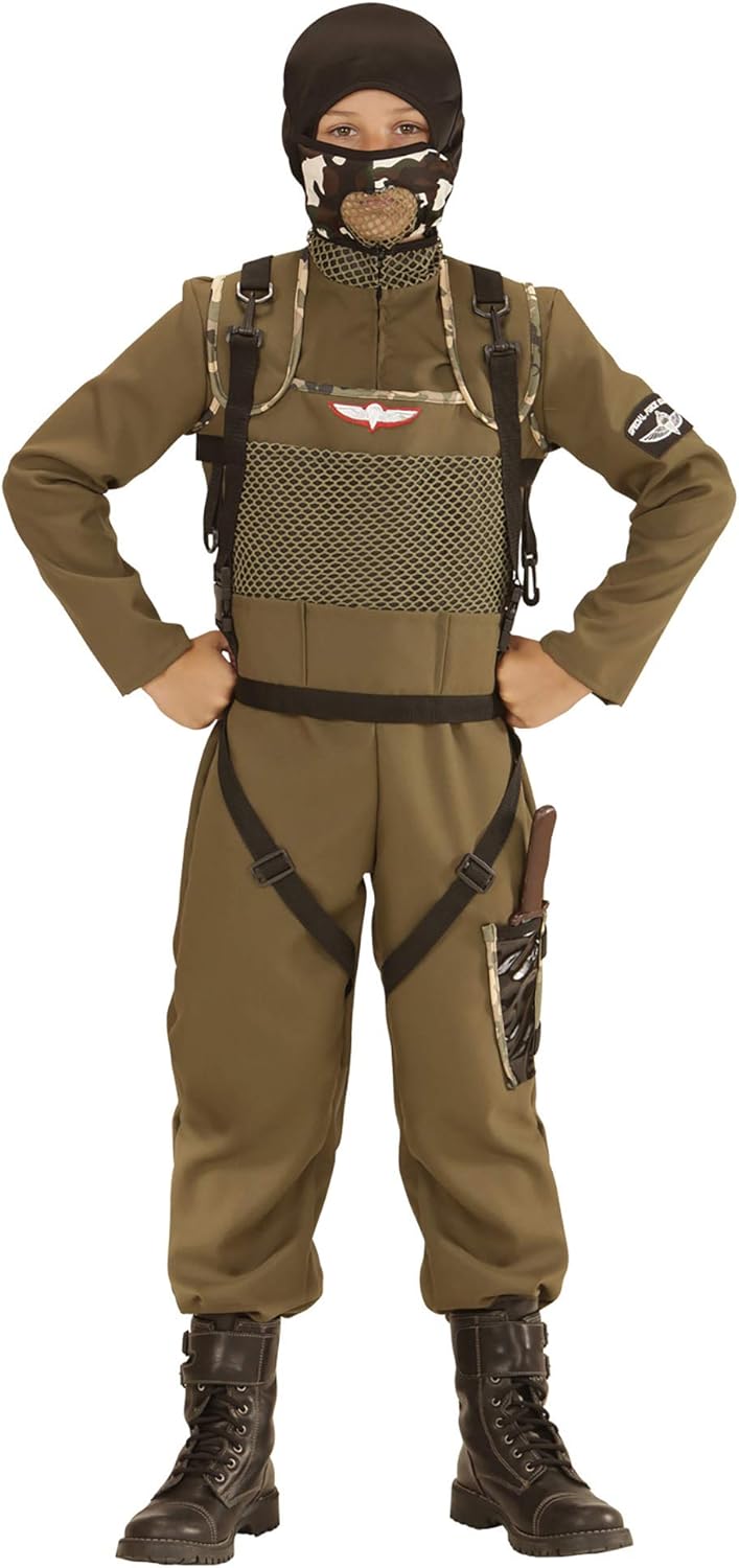 WIDMANN 49446 Parachute Special Forces Costume ? Jumpsuit, Waistcoat ...