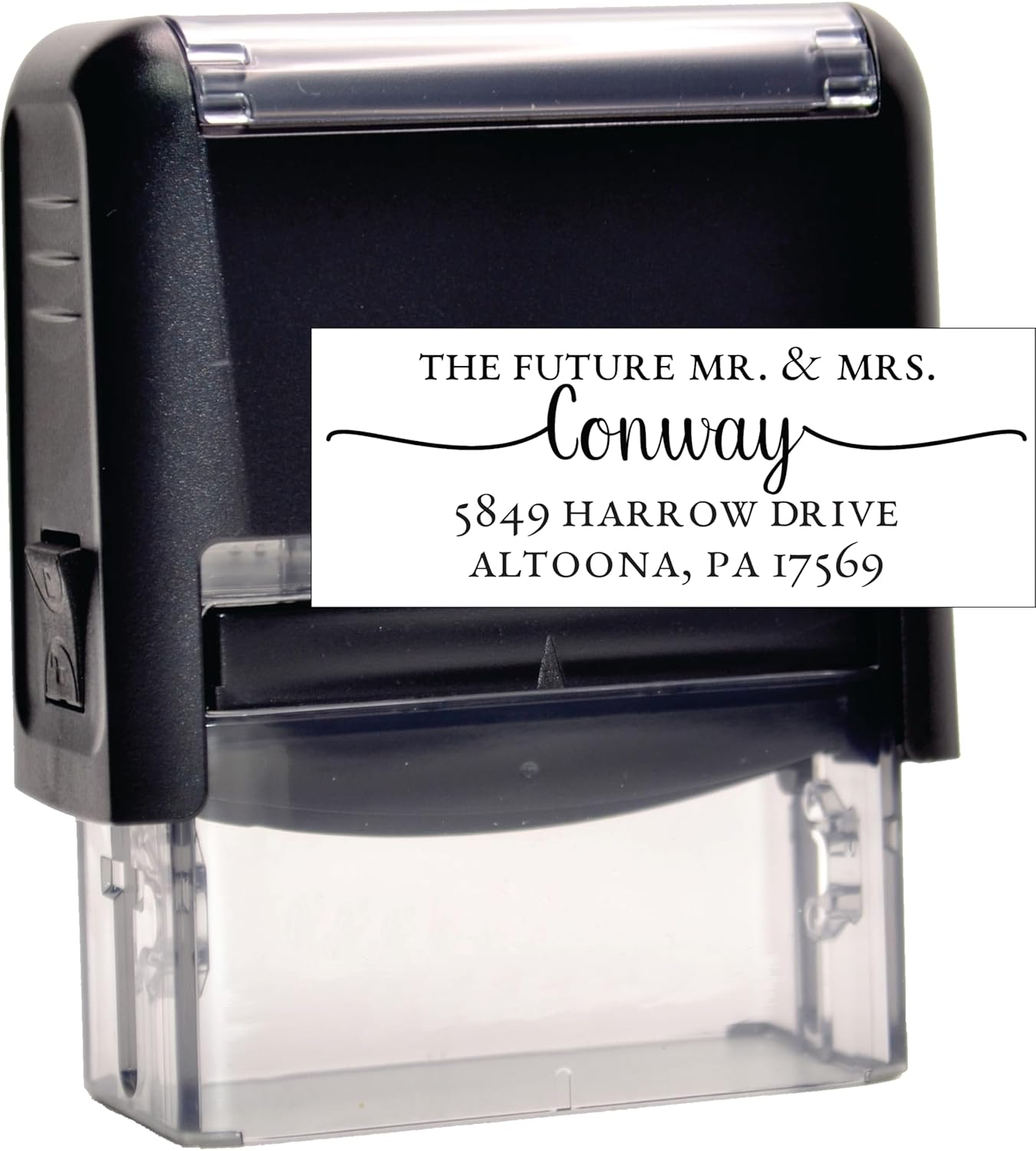 Amazon.com: Future Mr. and Mrs. Return Address Stamp | Personalized ...