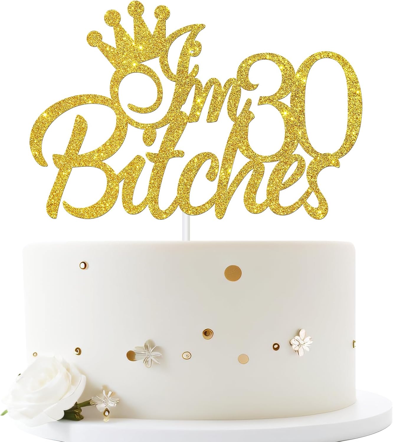 Amazon.com: Dill-Dall I'm 30 Cake Topper, 30th Birthday Party Decor ...