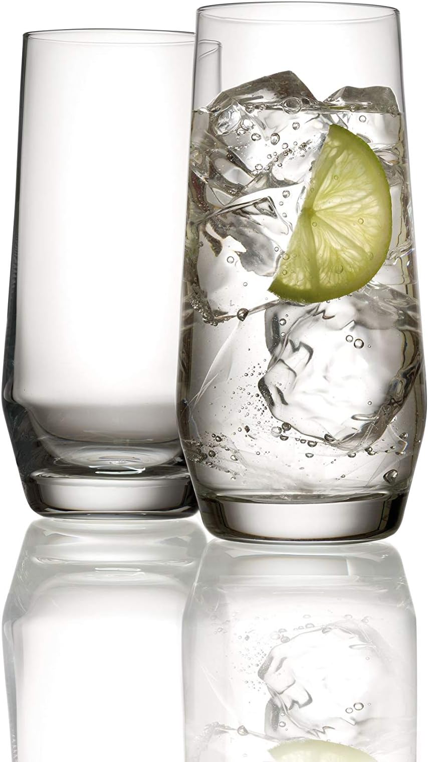 Caribou Living Bubble Dot Quirky Highball Tall Glasses 16cmx8.5cm Holds ...